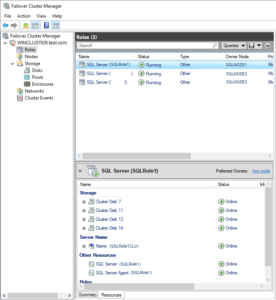 How to failover Cluster Group from one node to another - DBSection.com