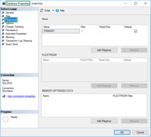 What is filegroup in SQL Server - DBSection.com